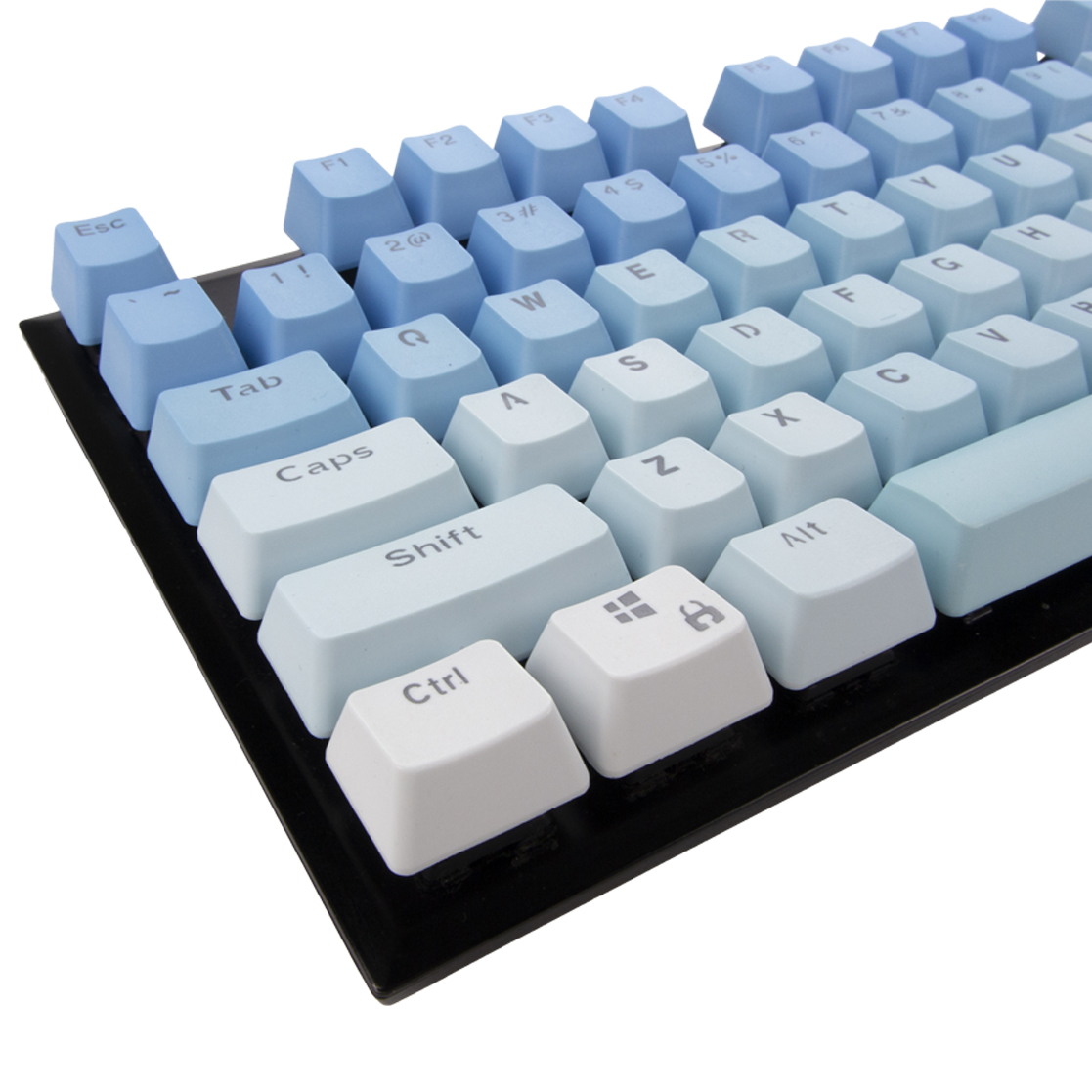 Blue Lady Keycaps, PBT, Backlit, 104 Key, US Layout | Reelag