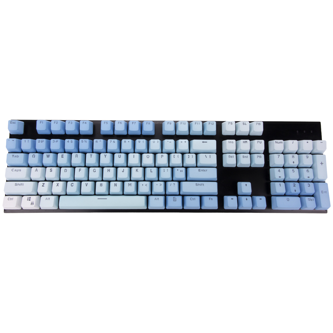 Blue Lady Keycaps, PBT, Backlit, 104 Key, US Layout | Reelag