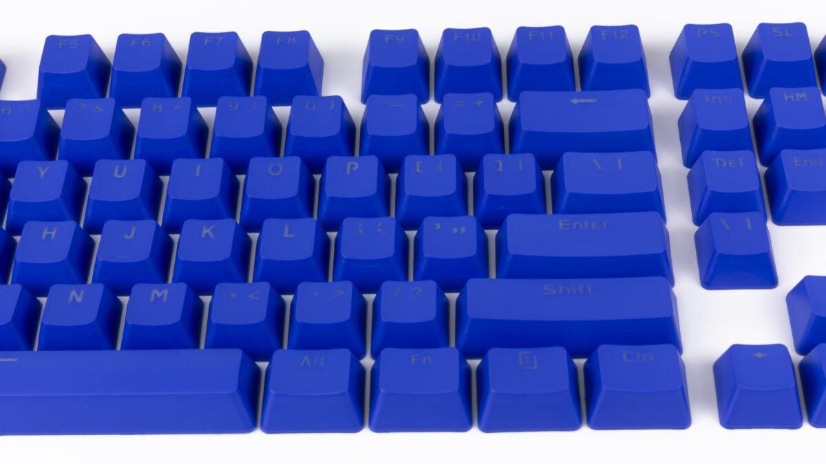 Dark Blue Keycaps, PBT, Backlit, 104 Key, US Layout | Reelag