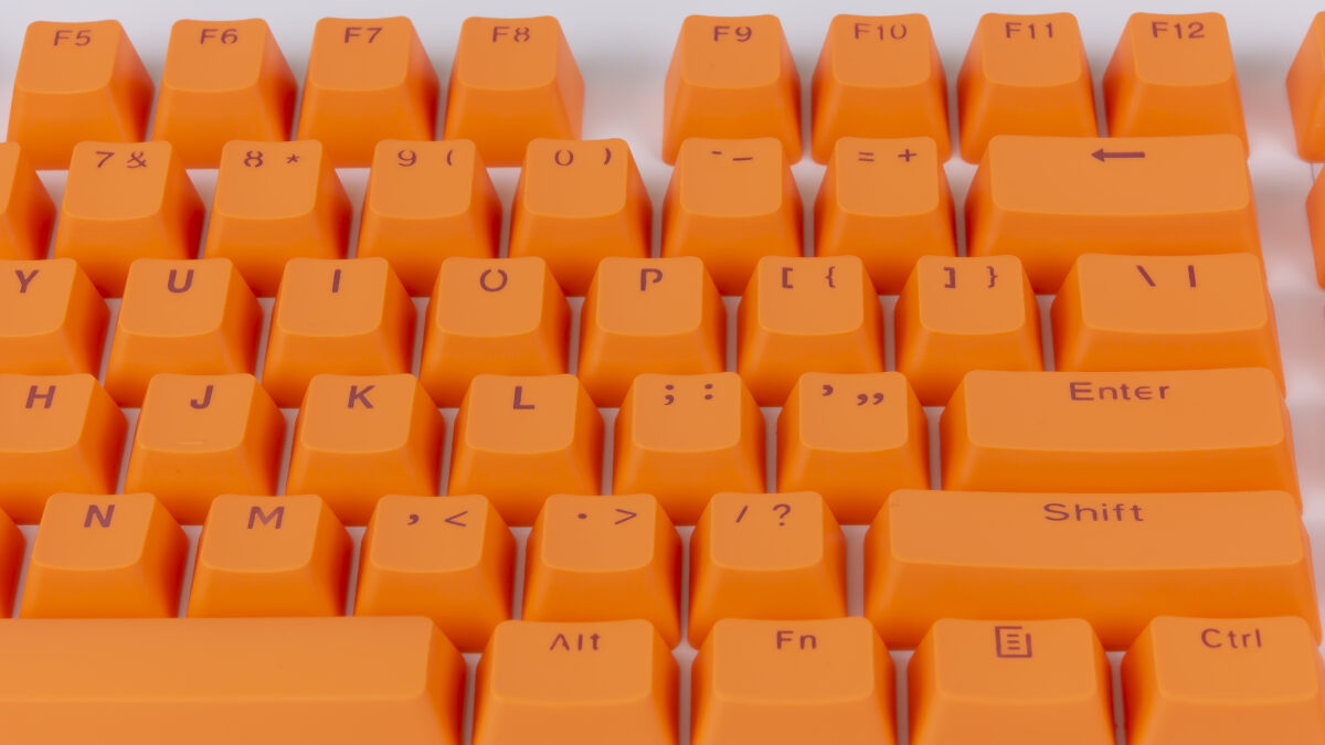 Orange Keycaps, PBT, Backlit, 104 Key, US Layout | Reelag