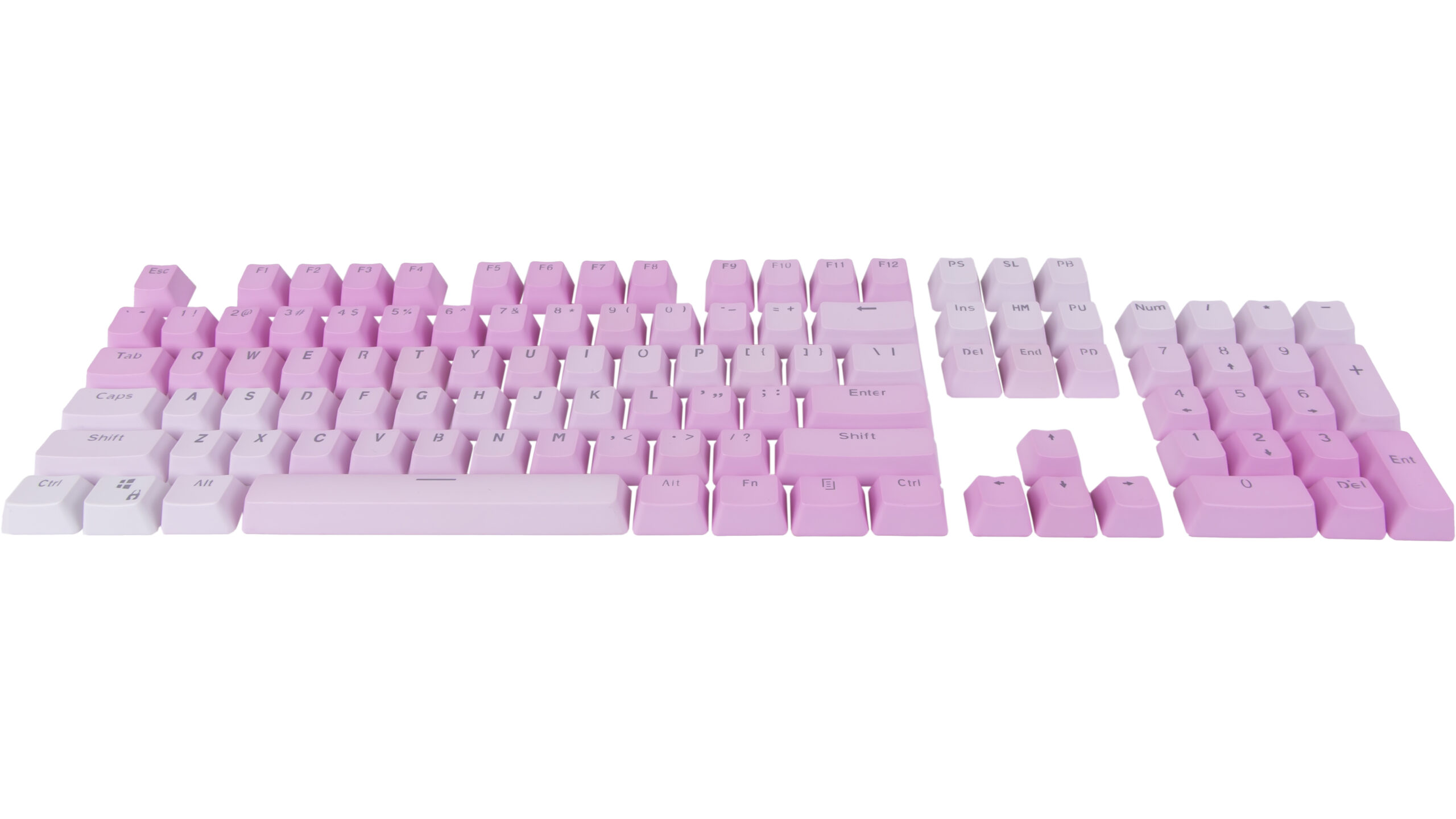Pink Gradient Keycaps PBT Backlit 104 Key US | Reelag