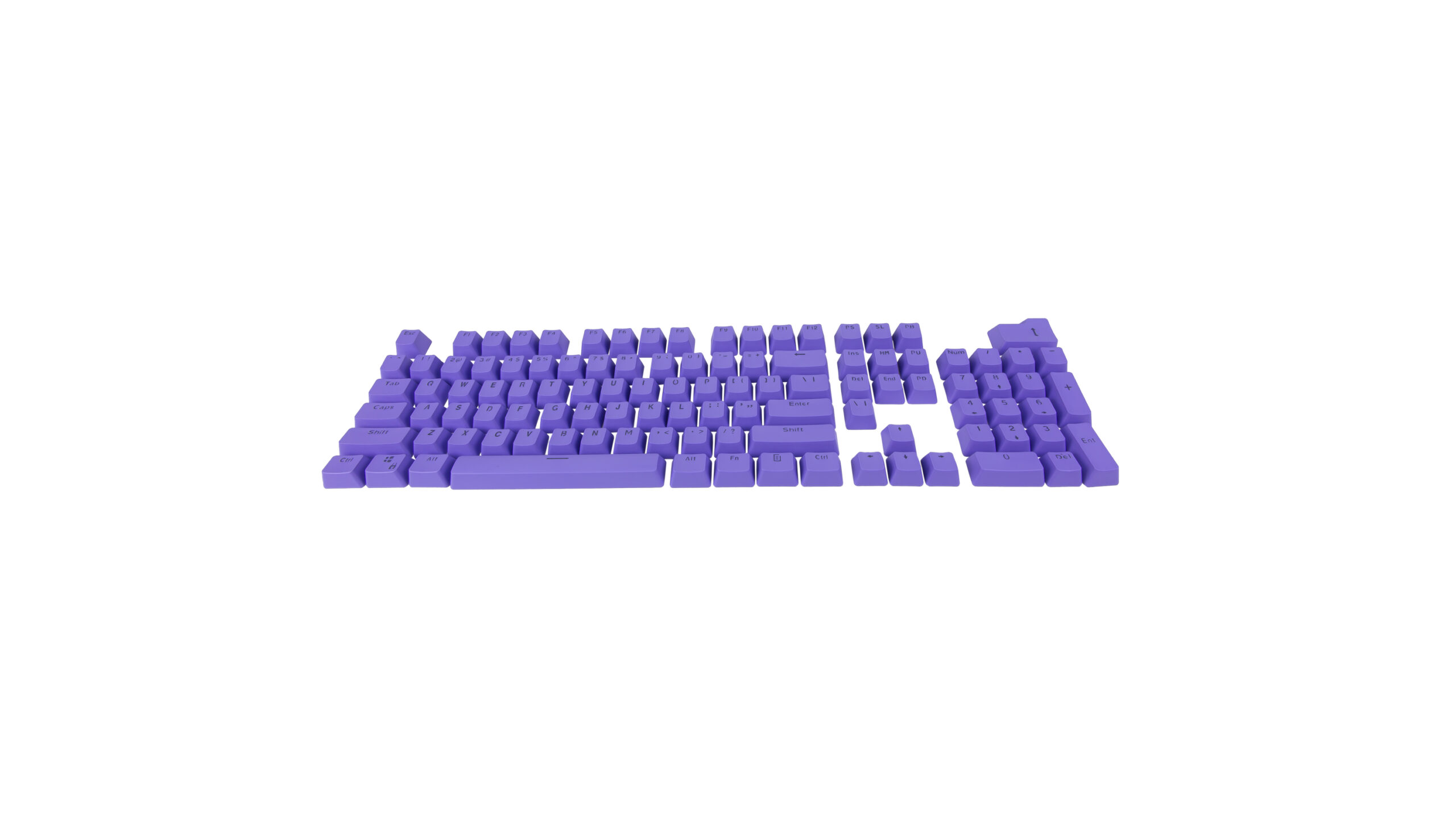 Purple Keycaps, PBT, Backlit, 104 Key, US Layout | Reelag