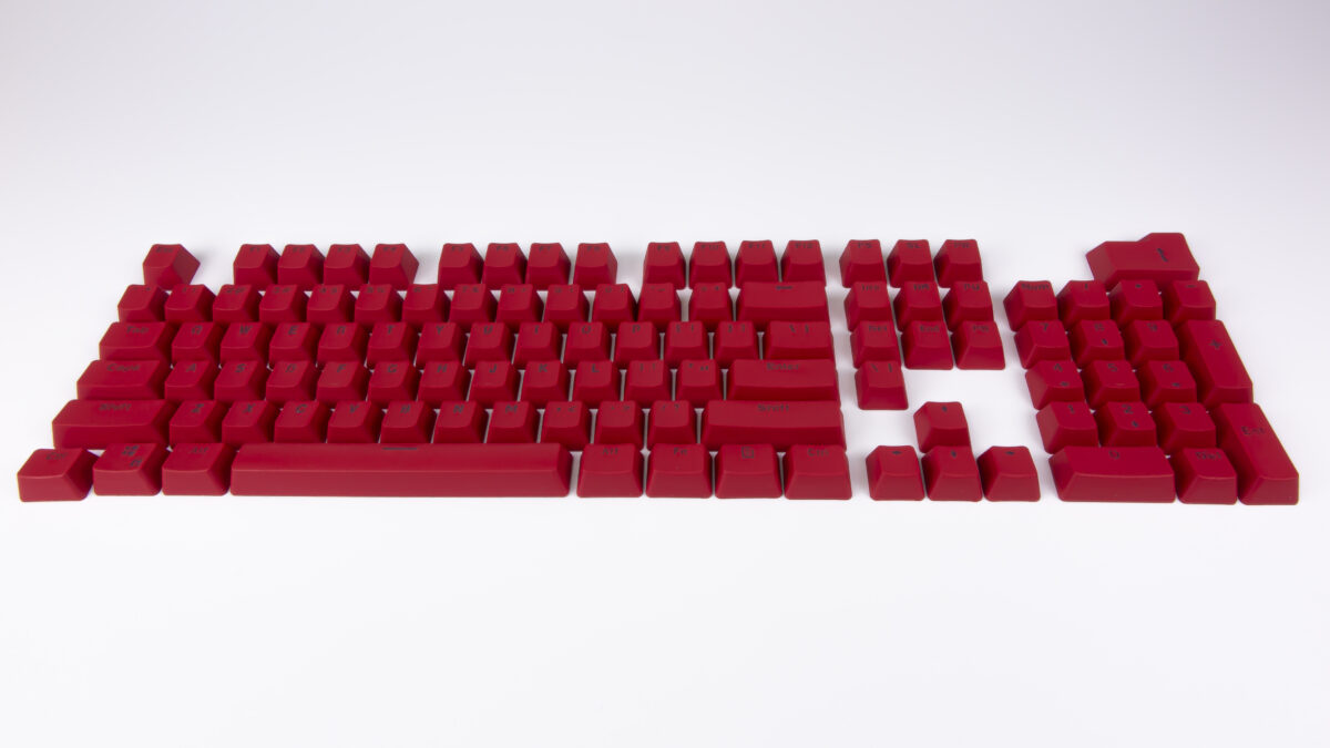 Red Keycaps, PBT, Backlit, 104 Key, US Layout | Reelag