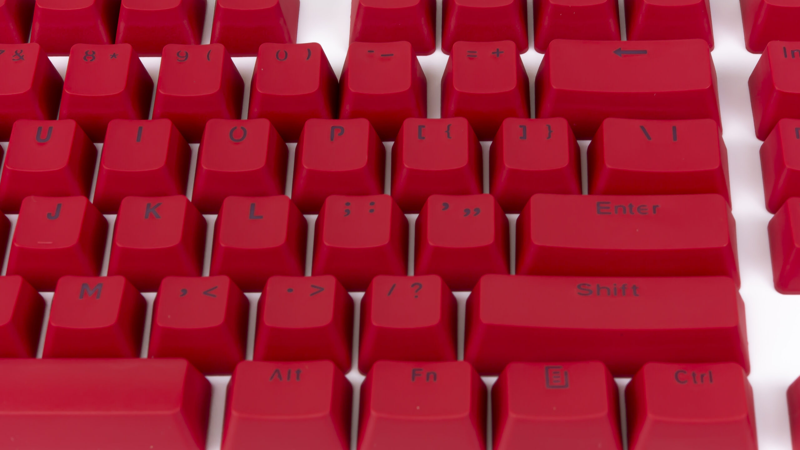 Red Keycaps, PBT, Backlit, 104 Key, US Layout | Reelag