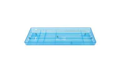 Mechanical Keyboard 60% Plastic Case Blue Transparent | Reelag