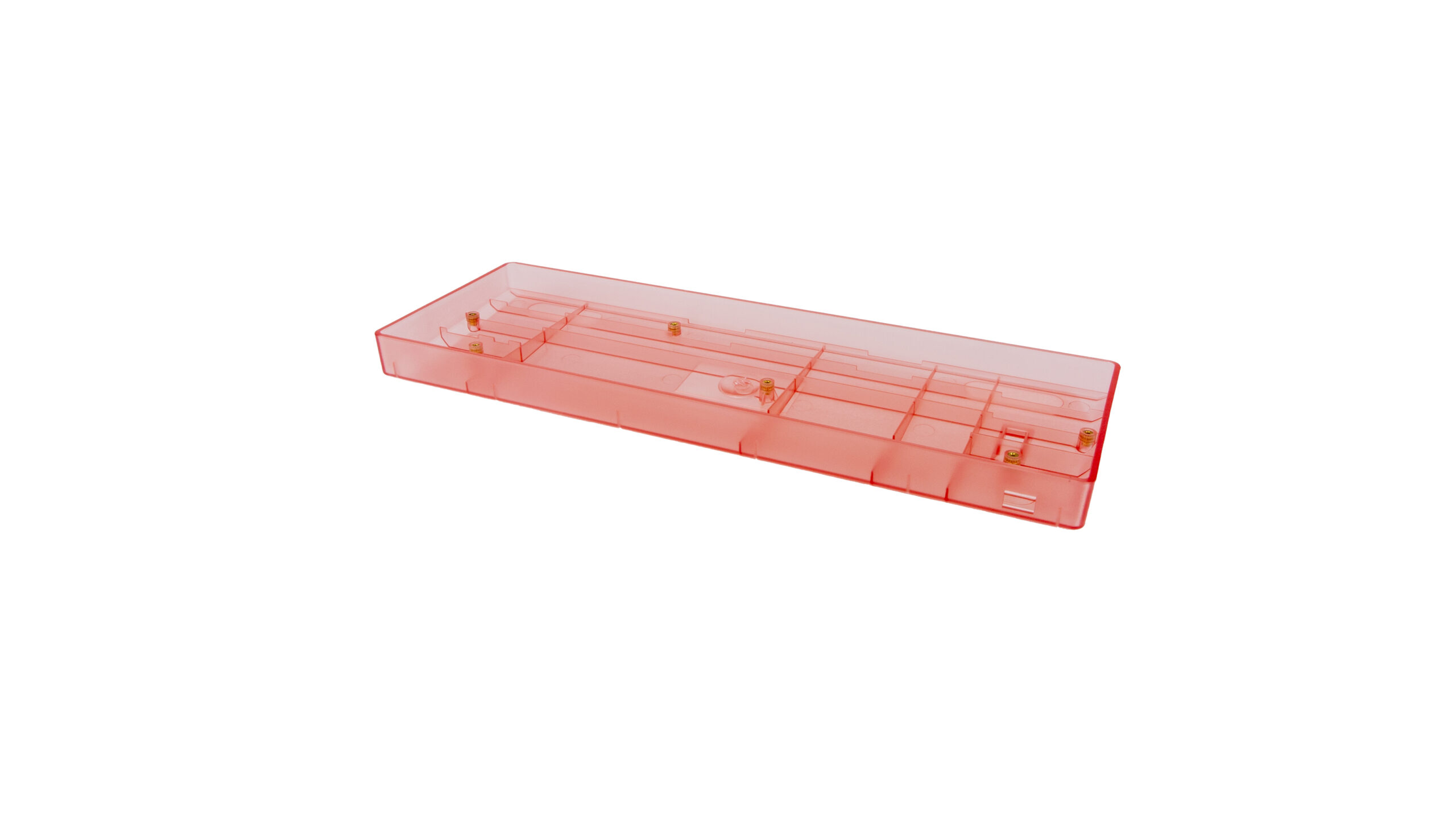 Mechanical Keyboard 60% Plastic Case Red Transparent | Reelag