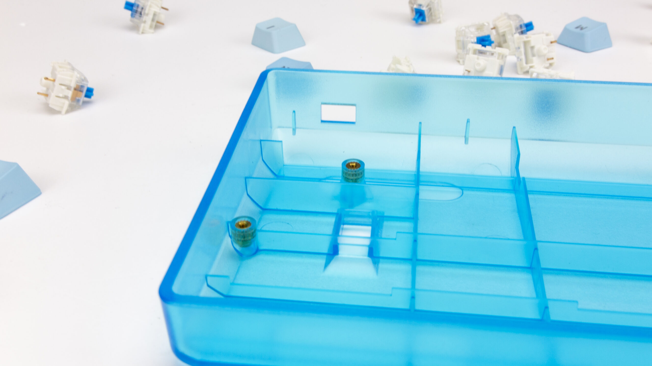 Mechanical Keyboard 60% Plastic Case Blue Transparent | Reelag