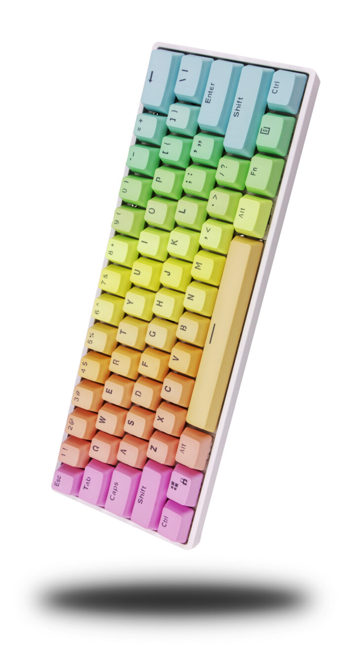 R1 60% Mechanical Keyboard - Rainbow Drops: For Gaming | Reelag