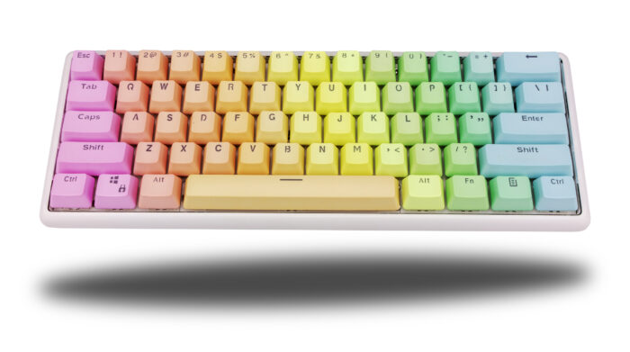 R1 Pro 60% Mechanical Keyboard - Rainbow Drops: For Gaming | Reelag