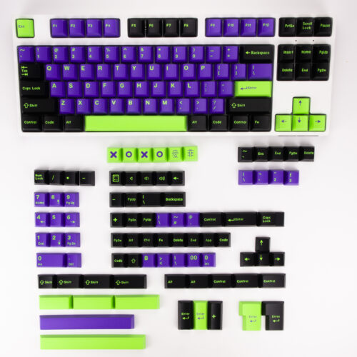 Purple Keycaps, PBT, Backlit, 104 Key, US Layout | Reelag
