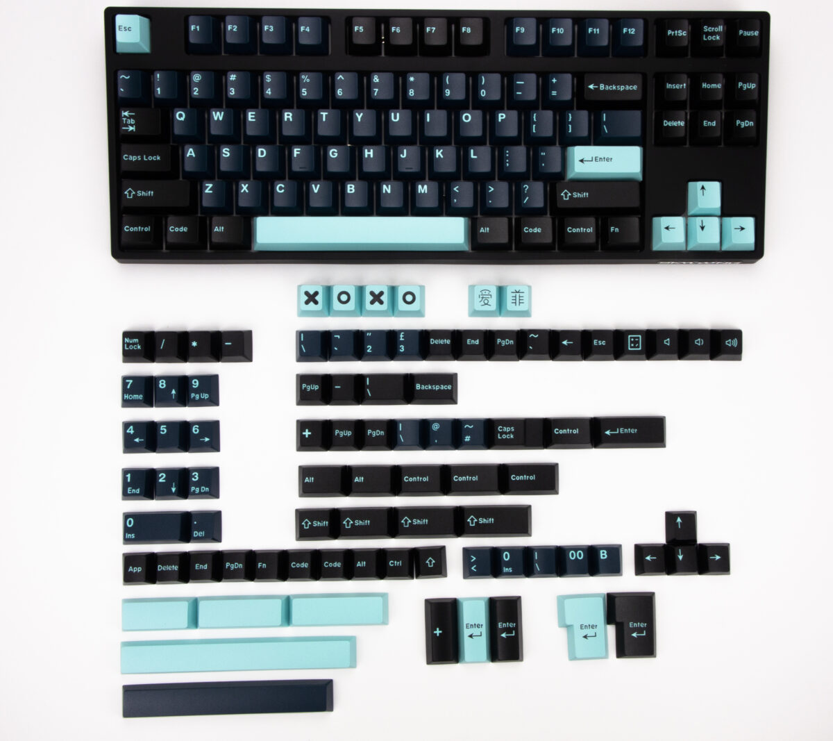 TKL87 Mechanical Keyboard - Aqua: For Gaming and Work | Reelag
